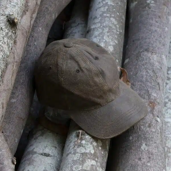 Hiker Distressed Leather Baseball Hat - Brown - Wombat Leather