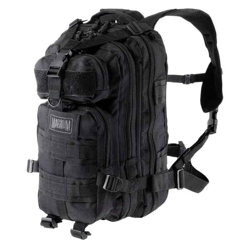 Magnum Fox Tactical Backpack 25L- Black - Wombat Leather